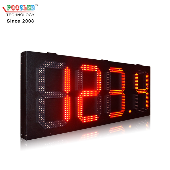 Factory Manufacture 12'' Single Red Wireless Control 888.8 Gas Station ...