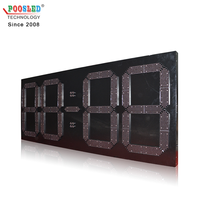 New Arrival 32 Inch Outdoor Large Single Red Led Clock Time Date ...