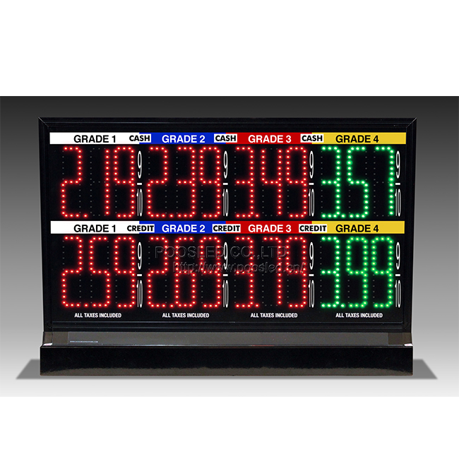 High Brightness Pump Topper Led Gas Price Sign With 5.0” Digits - Buy ...