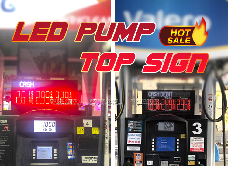 Factory Manufacture 5.0'' Led Pump Topper Gas Changer LED Gas Price ...