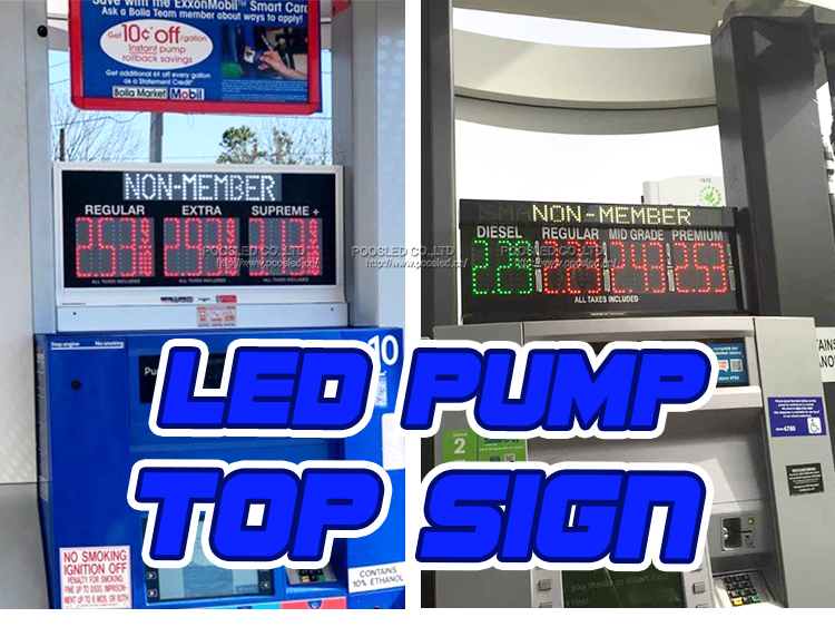 New Design High Brightness Two Grades Fuel Price Topper - Buy gas ...