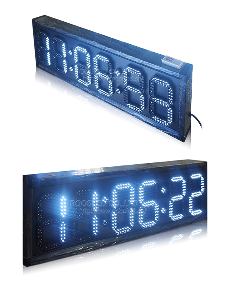 High Brightness Indoor Using Aluminum Frame White LED Countdown Timer ...