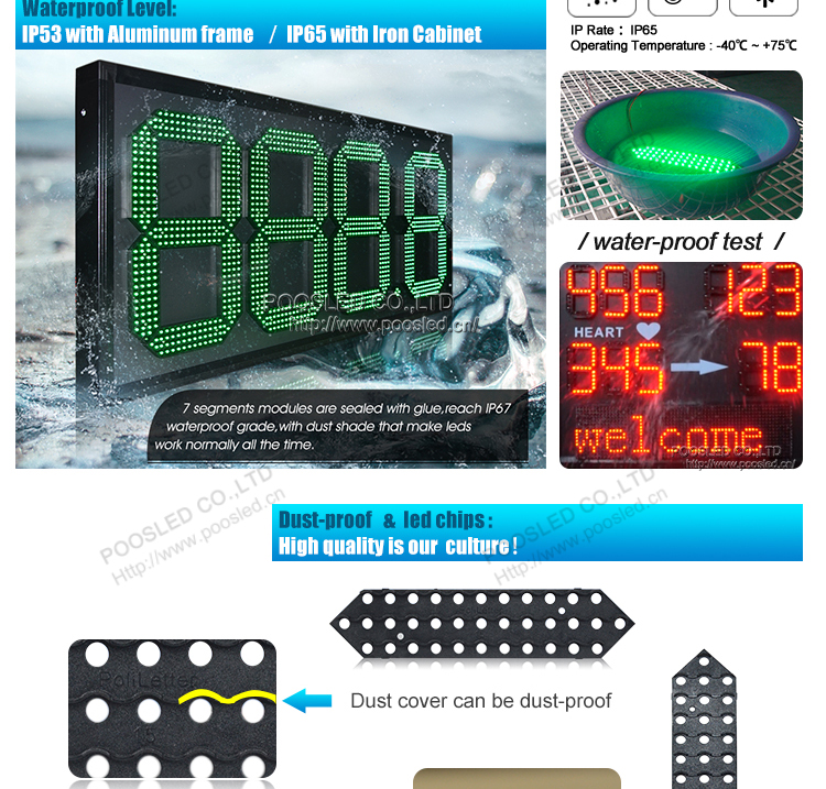 Popular 10 Inch Small Size Yellow 7 Segment Led Display - Buy led ...